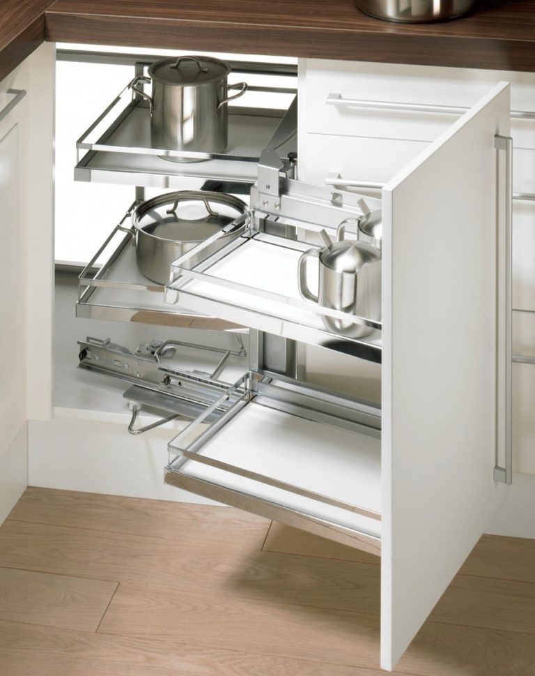 How to maximize awkward kitchen corner cabinets – Hettich Cabinetry ...