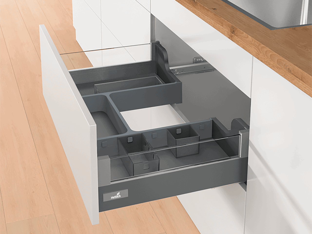 Drawer Interior Organisation – Hettich Cabinetry Hardware Suppliers NZ